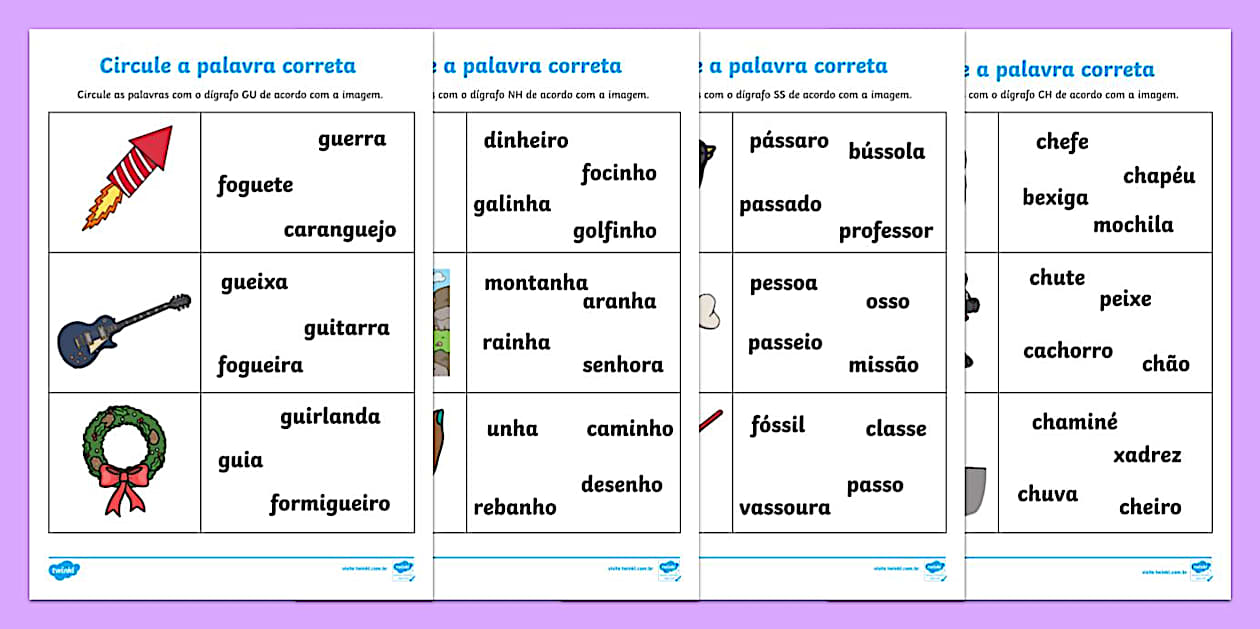 Pacote Atividade de dígrafos (teacher made) - Twinkl