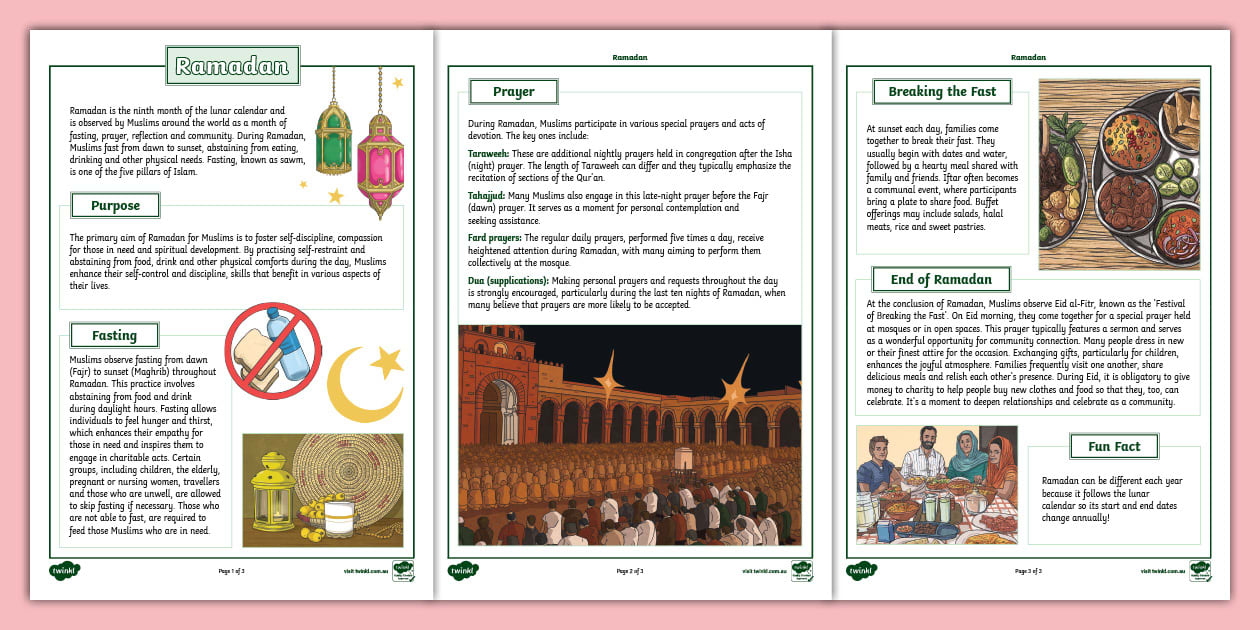 Ramadan Fact File (teacher made) - Twinkl