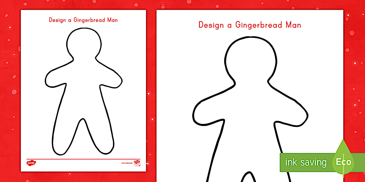 Design Your Own Gingerbread Man Worksheet (Teacher-Made)