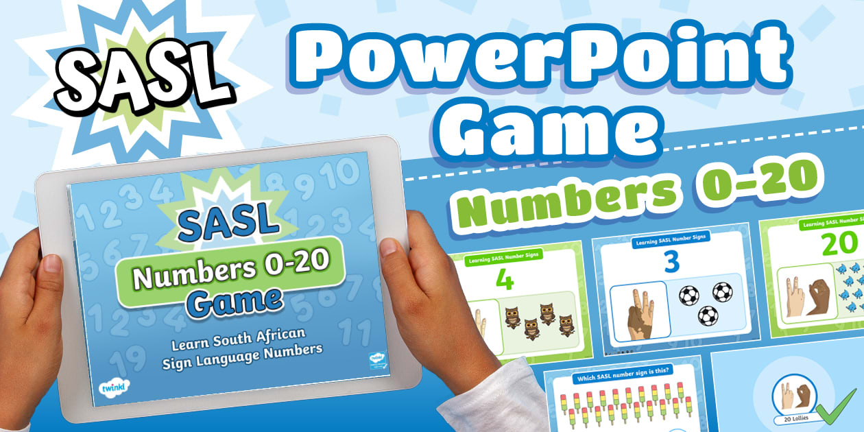 FP - SASL- Numbers 0-20 - PowerPoint Game (CAPS)