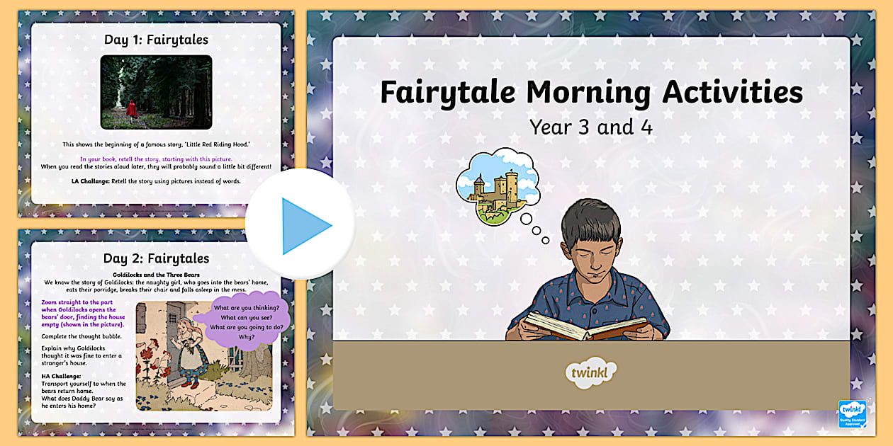 Year 3 and 4 Fairytale Writing Morning Activities - Twinkl