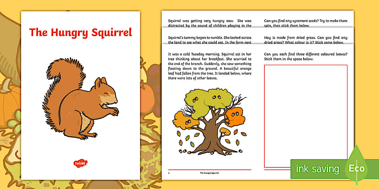 The Hungry Squirrel Outdoor Activity Booklet - Twinkl