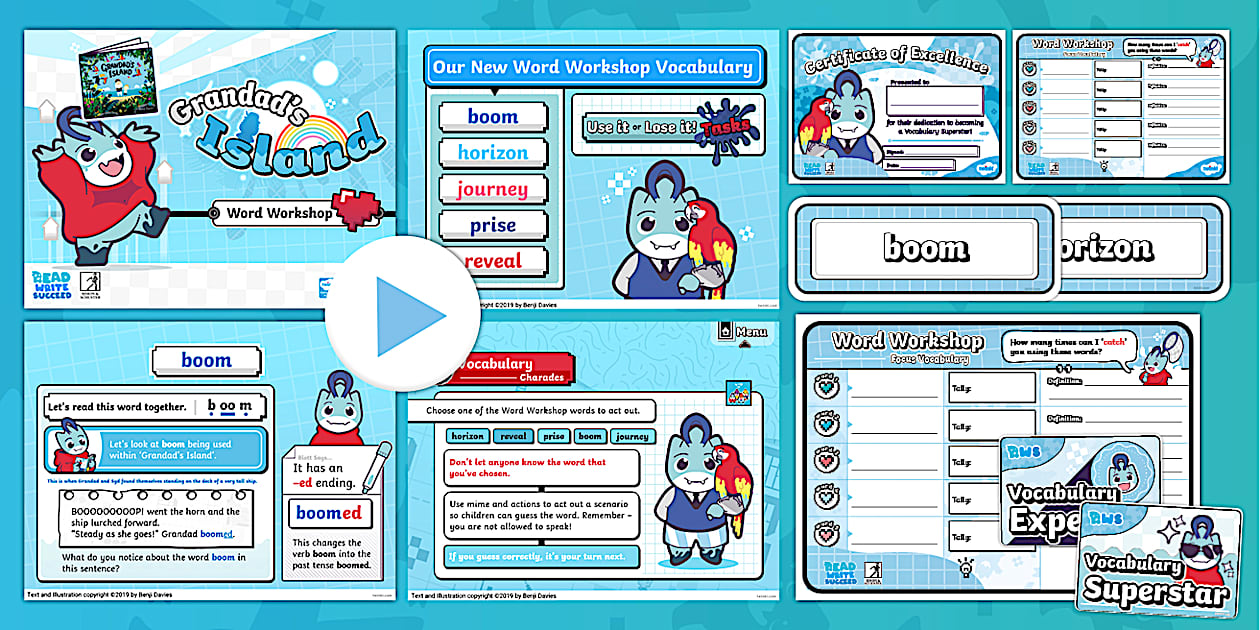 FREE! - Grandad's Island Word Workshop [Year 2]