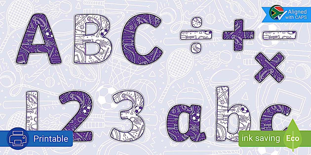 Grade 6 Physical Education Invasion Games Display Lettering