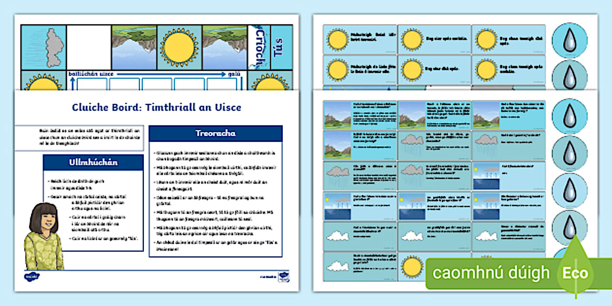 Water Cycle Game Gaeilge (Teacher-Made) - Twinkl
