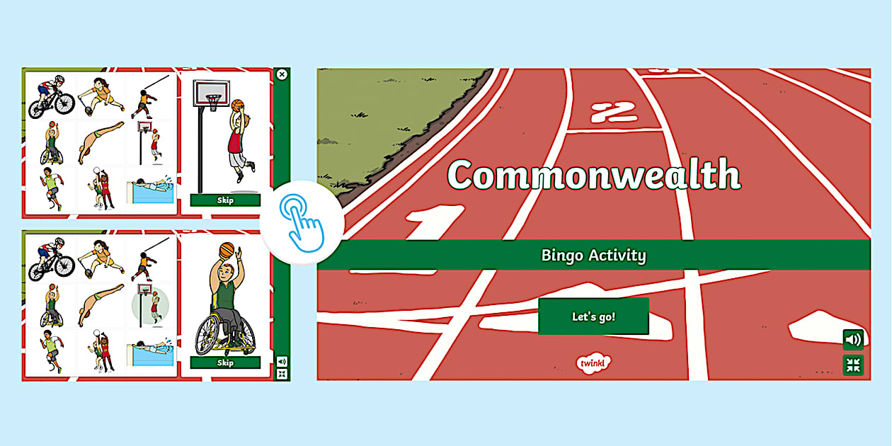 The Commonwealth Games Interactive Bingo Activity - Twinkl