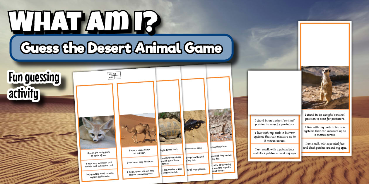 What Am I? Guess the Desert Animal Game