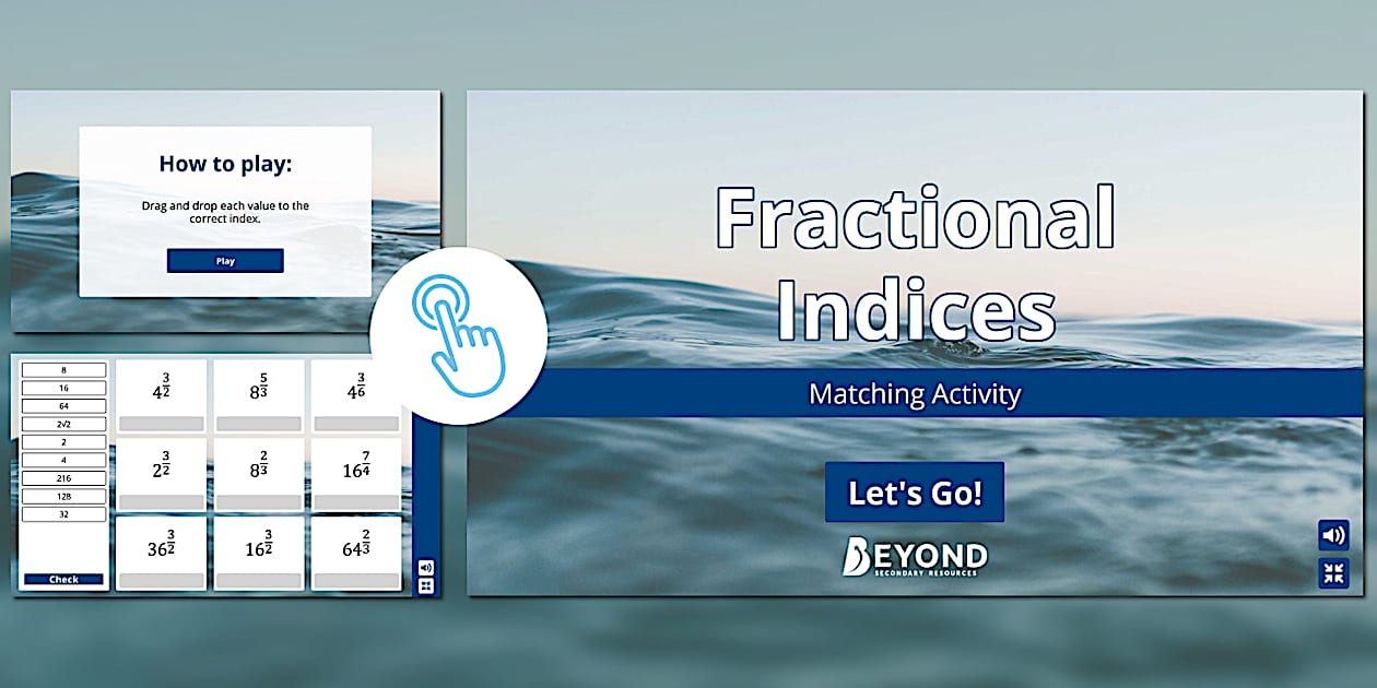 Fractional Indices Matching Activity | GCSE Maths | Beyond