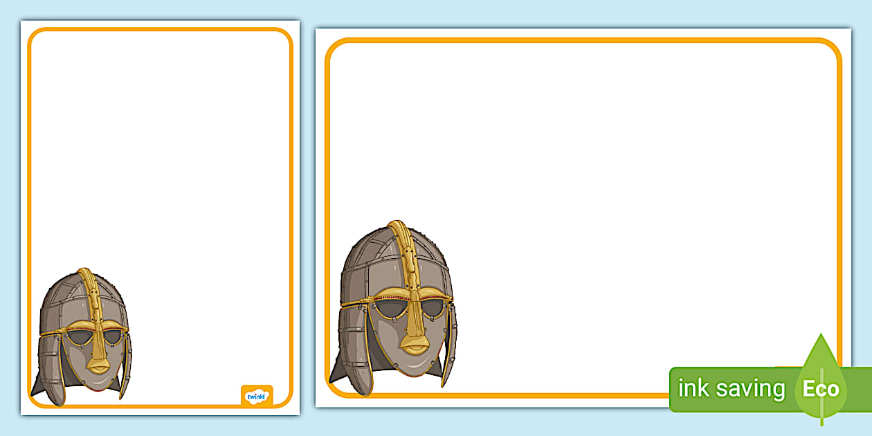 Anglo Saxon Mask | Page Borders | Twinkl (teacher made)