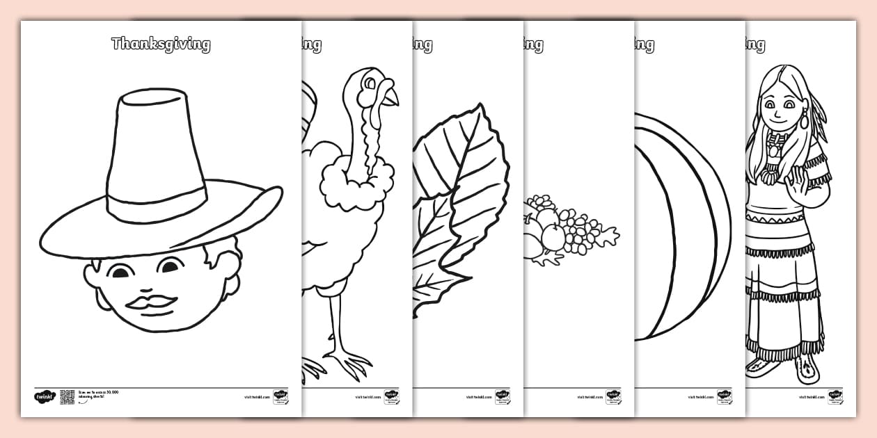 Thanksgiving Colouring Pages | Twinkl Canada (teacher made)