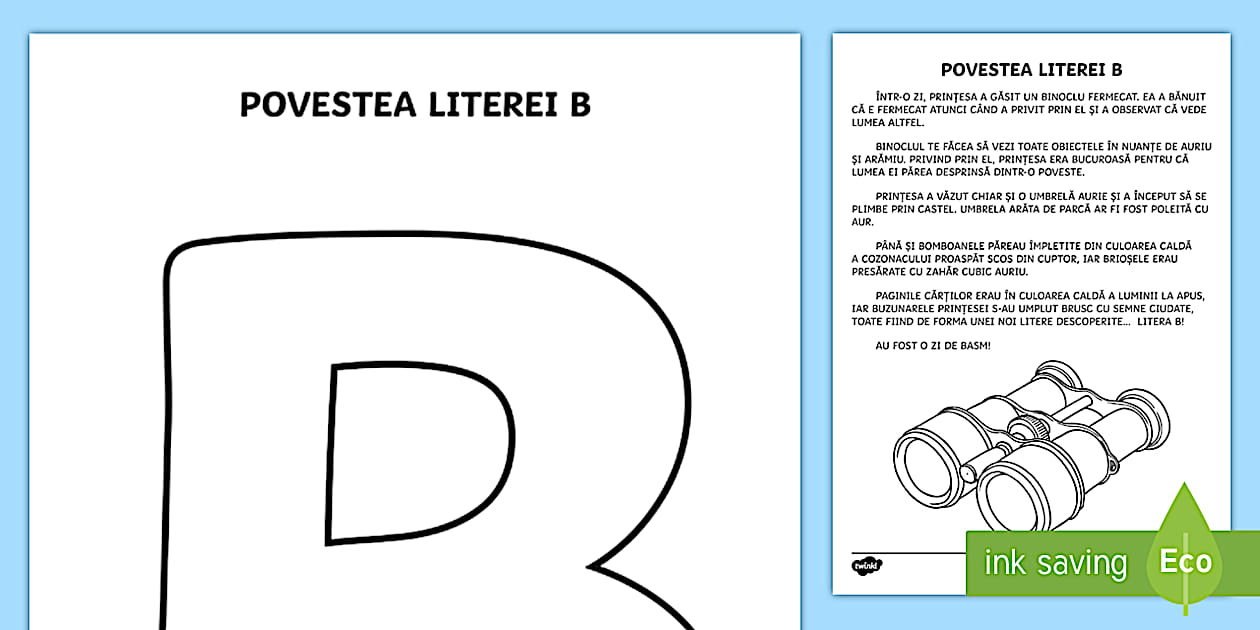 Povestea literei B | Povești ilustrate Twinkl - Twinkl