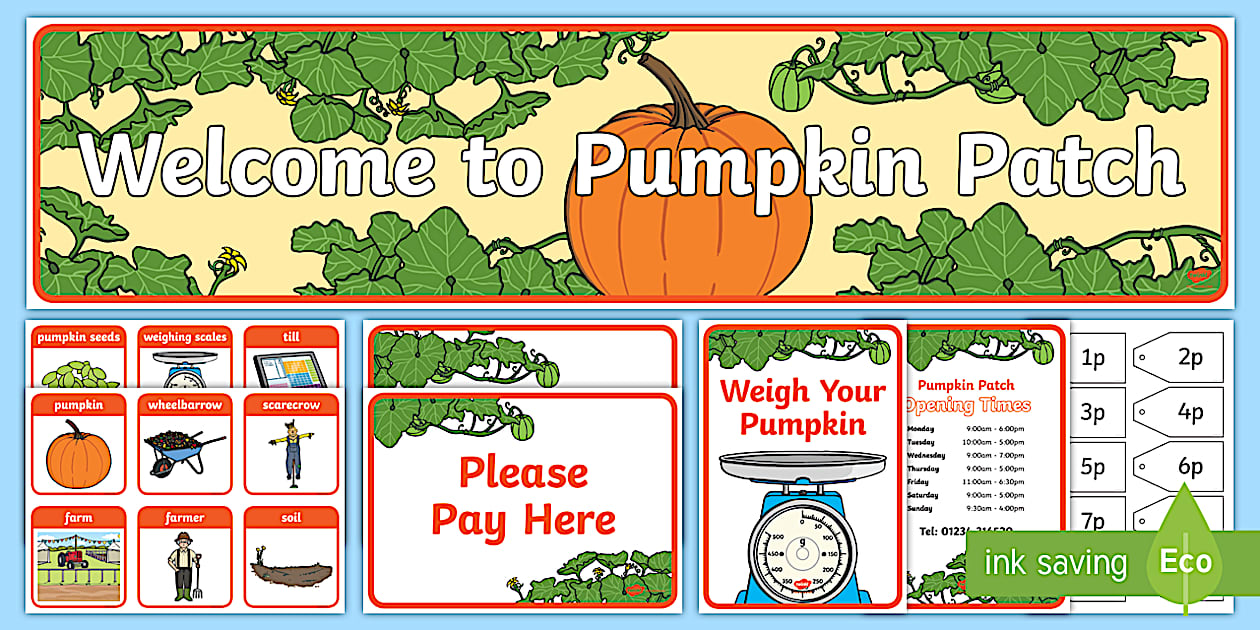 Editable Pumpkin Patch Role-Play Pack (professor feito)