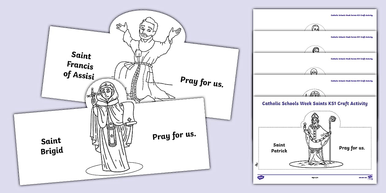 Catholic Craft Activity | Catholic Schools Week Saints | KS1