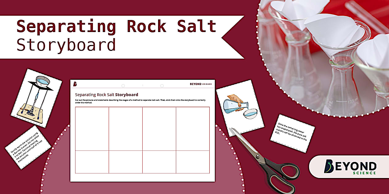 Separating Rock Salt Storyboard | Science Beyond