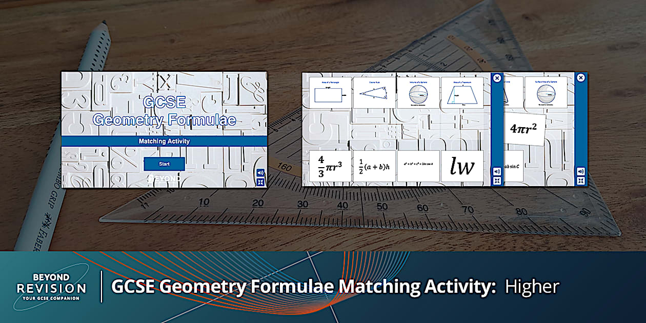 GCSE Geometry Formulae Matching Activity: Higher | Beyond