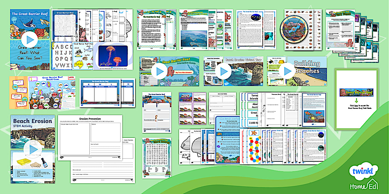 Great Barrier Reef Adventure: Day Two Resource Pack - Twinkl