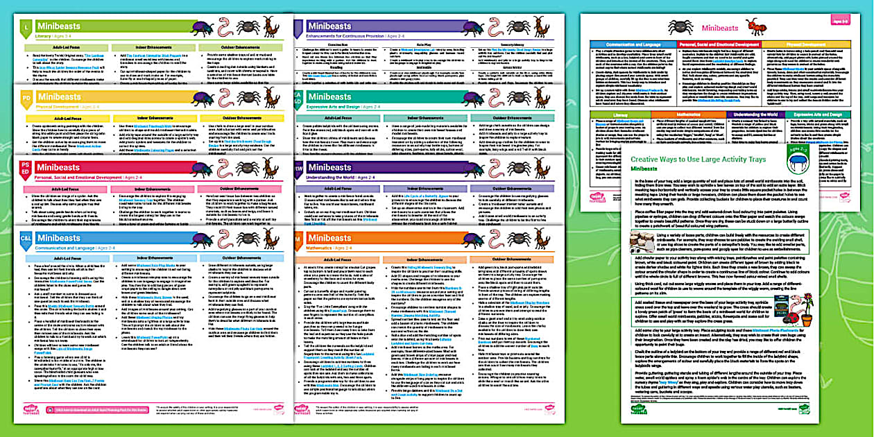 EYFS Ages 2-3 Minibeasts Bumper Planning Pack | Twinkl