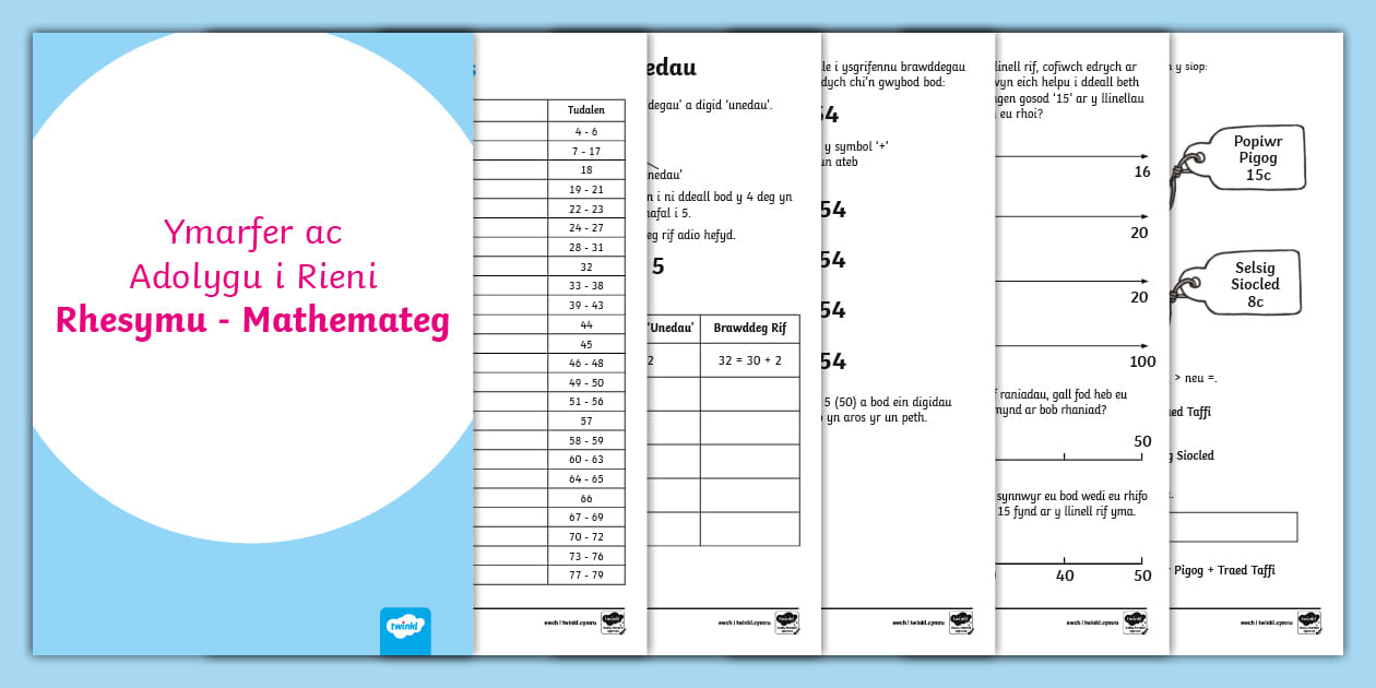 Llyfryn Gweithgaredd Adolygu ac Ymarfer Mathemateg: Rhesymu Blwyddyn 2