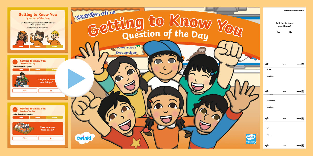 Early Years 0-2 Getting to Know You - Question of the Day