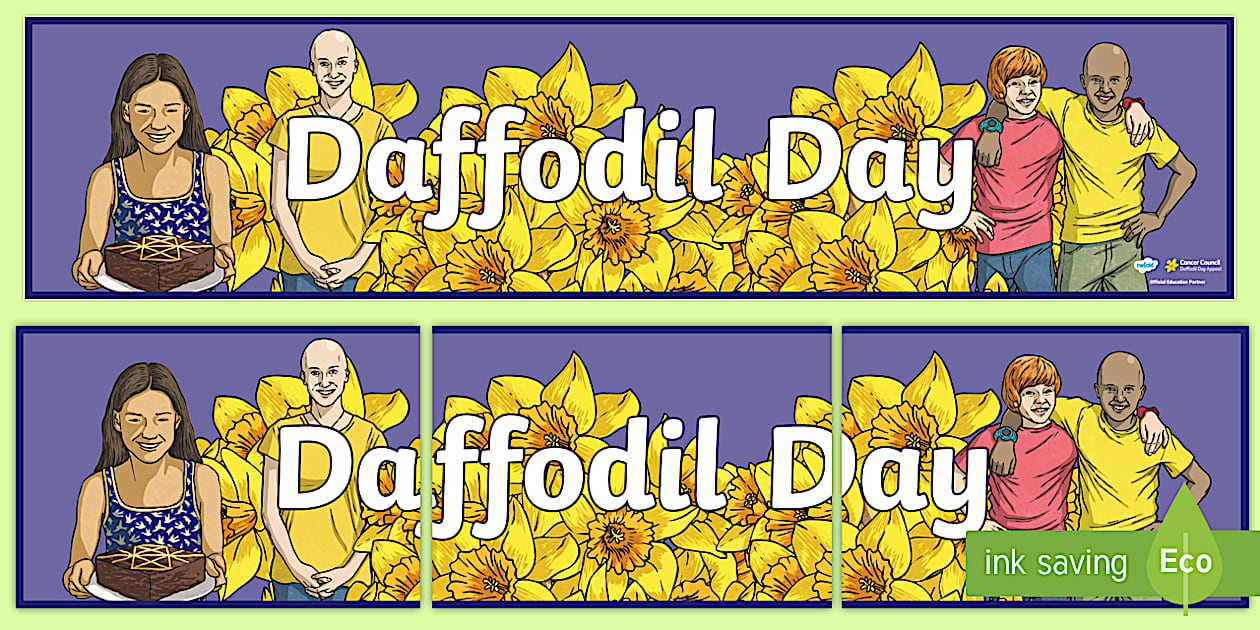 FREE! - Daffodil Day Year 3-6 Display Banner (teacher made)