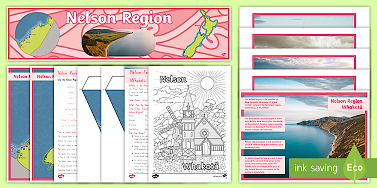 Regions of New Zealand - Nelson - Twinkl