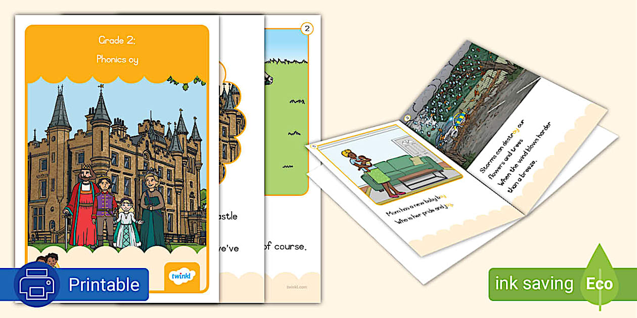 Grade 2 Phonics Mini Book: -oy (teacher made) - Twinkl