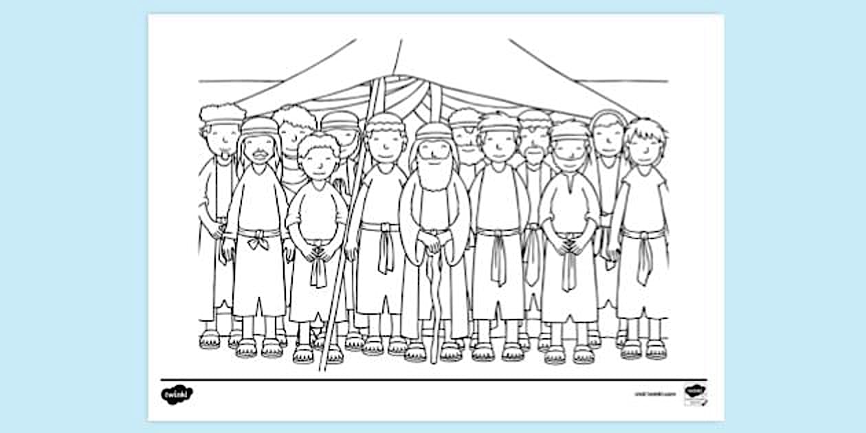 Story of Joseph Colouring Page | Colouring Sheets - Twinkl