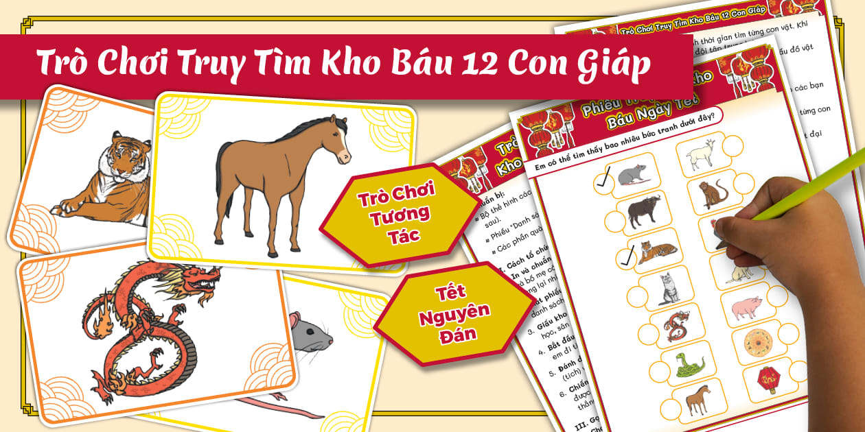 Trò Chơi Truy Tìm Kho Báu 12 Con Giáp