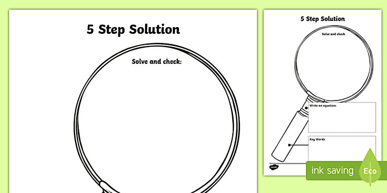 Be a Detective Math Graphic Organizer - Twinkl