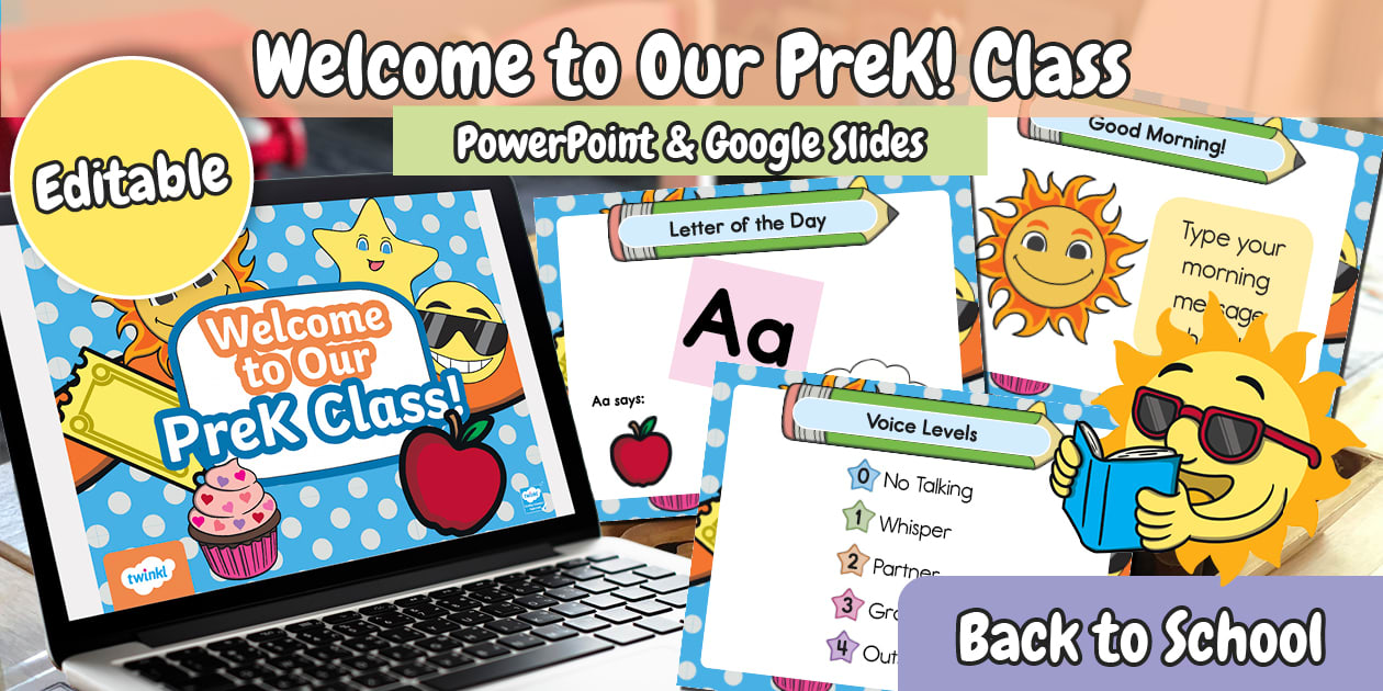Welcome to Our PreK Class PowerPoint & Google Slides