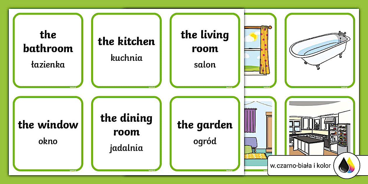 Dom | Nauka angielskiego | Gra Memory (Teacher-Made)