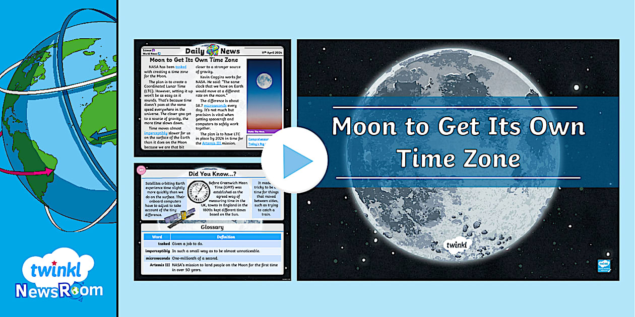 Moon to Get Its Own Time Zone | Twinkl Resource - Twinkl