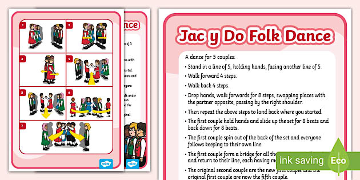 Jac y Do Folk Dance Poster (Teacher-Made) - Twinkl