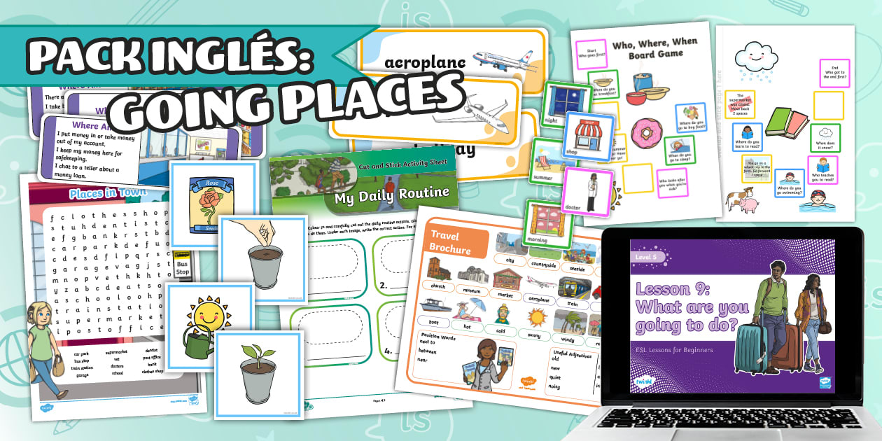 Pack | Unidad 3 | 8° Básico | Inglés | The City | Travel