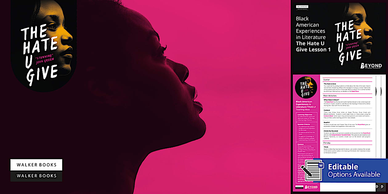 FREE! - Angie Thomas The Hate U Give | Black American Literature