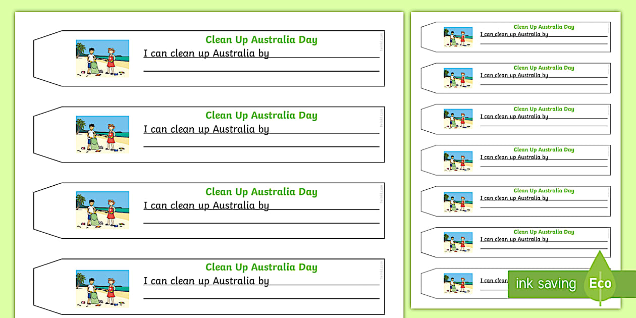TAS Clean Up Australia Day Paper Chain (teacher made)