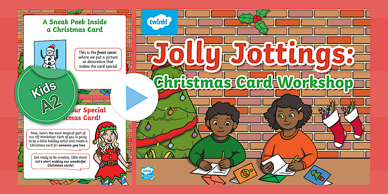 Christmas Card Making Workshop | ESL | Twinkl (teacher made)