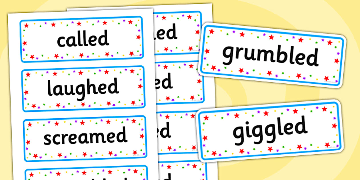 Cursive Words Instead Of 'Said' Word Cards (teacher made)