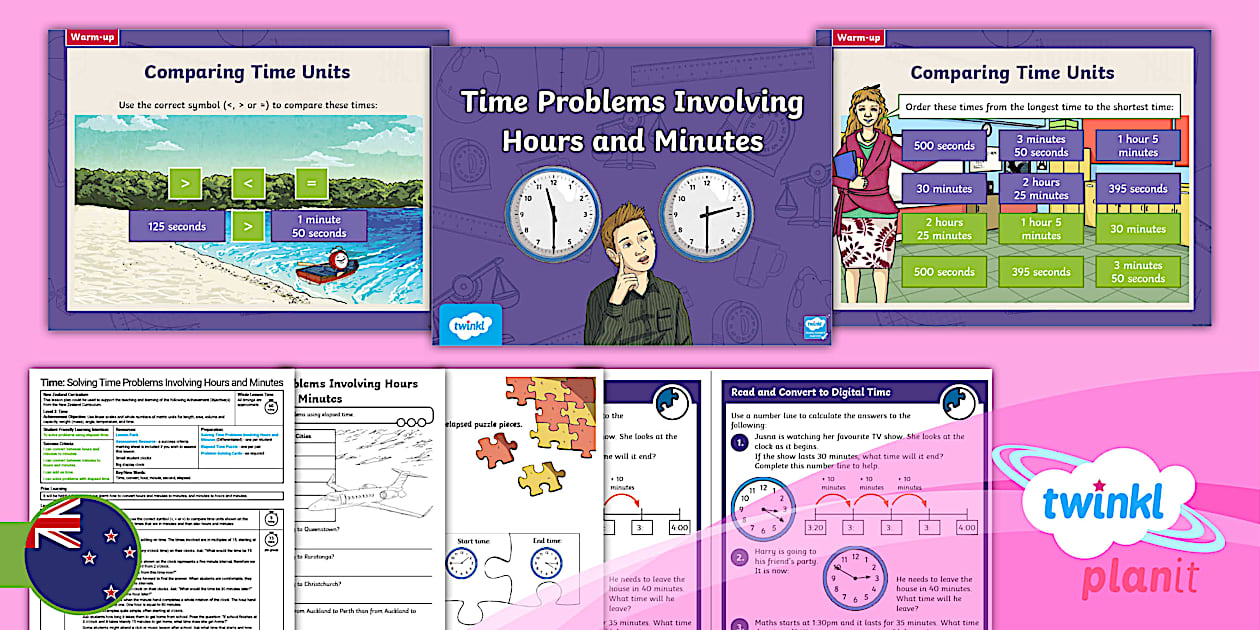 Level 3 Time: Calculating Elapsed Time Lesson 1 - Twinkl