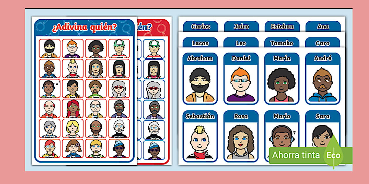 Juego de mesa: Adivina quién - Twinkl Colombia - Twinkl