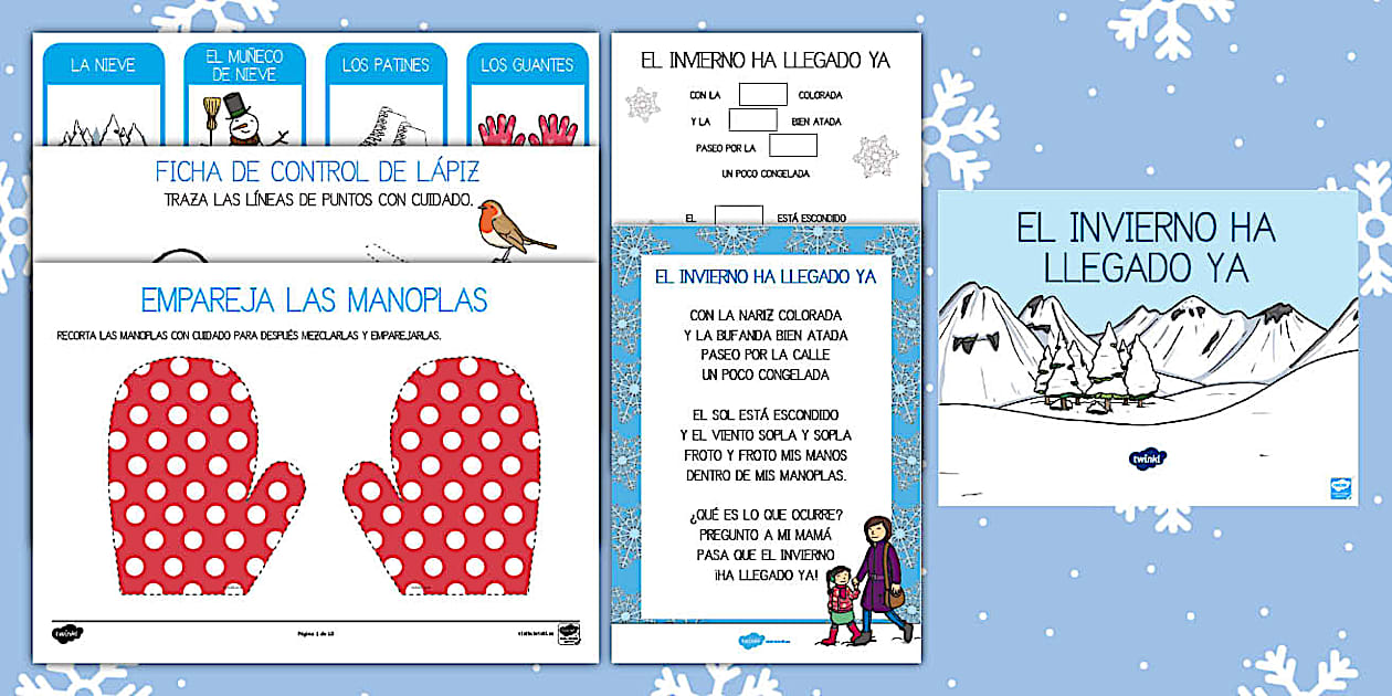 Pack de recursos: Invierno - Educación Infantil - Twinkl