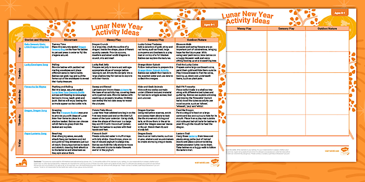 EYFS Baby Room Planning: Lunar New Year | Twinkl - Twinkl