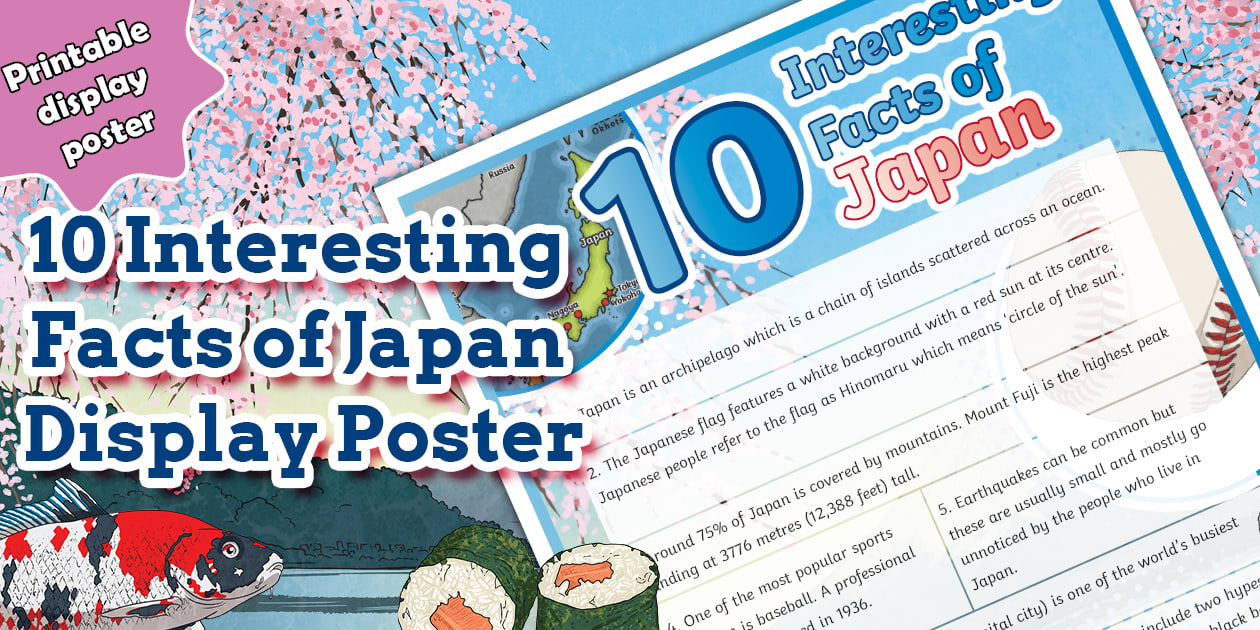 10 Interesting Facts of Japan Display Poster