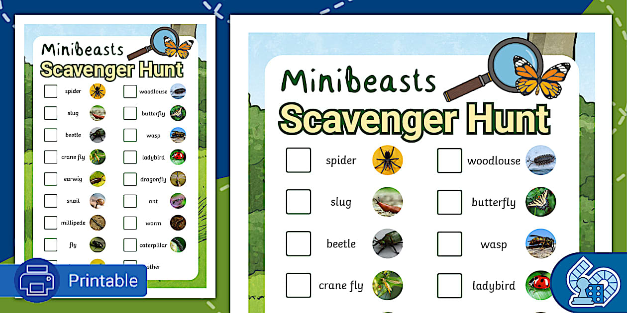 Minibeast Hunt Sheet – Twinkl Board Games – Twinkl