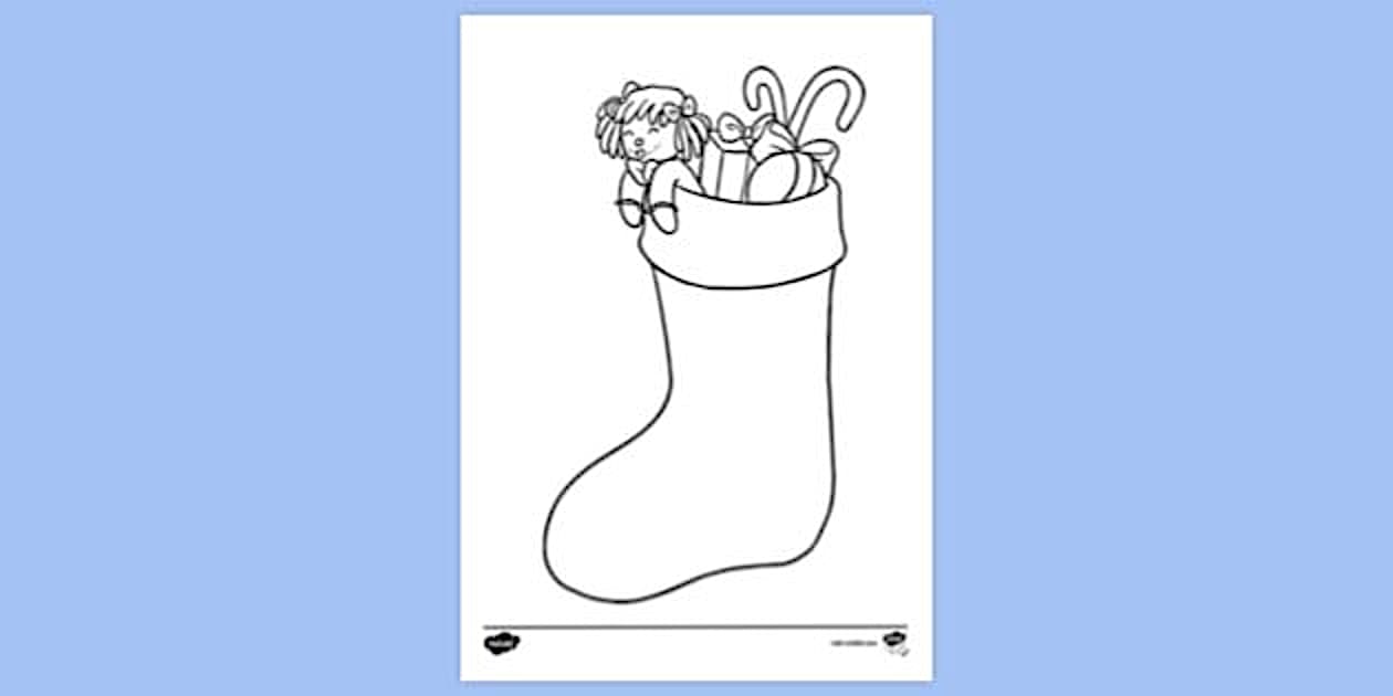 Saint Nicholas Boot Colouring Sheet | Colouring Sheets