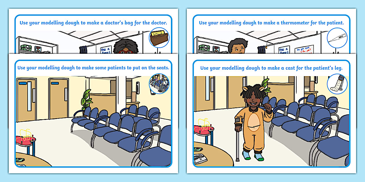 Doctor Playdough Mats ELC (teacher made) - Twinkl