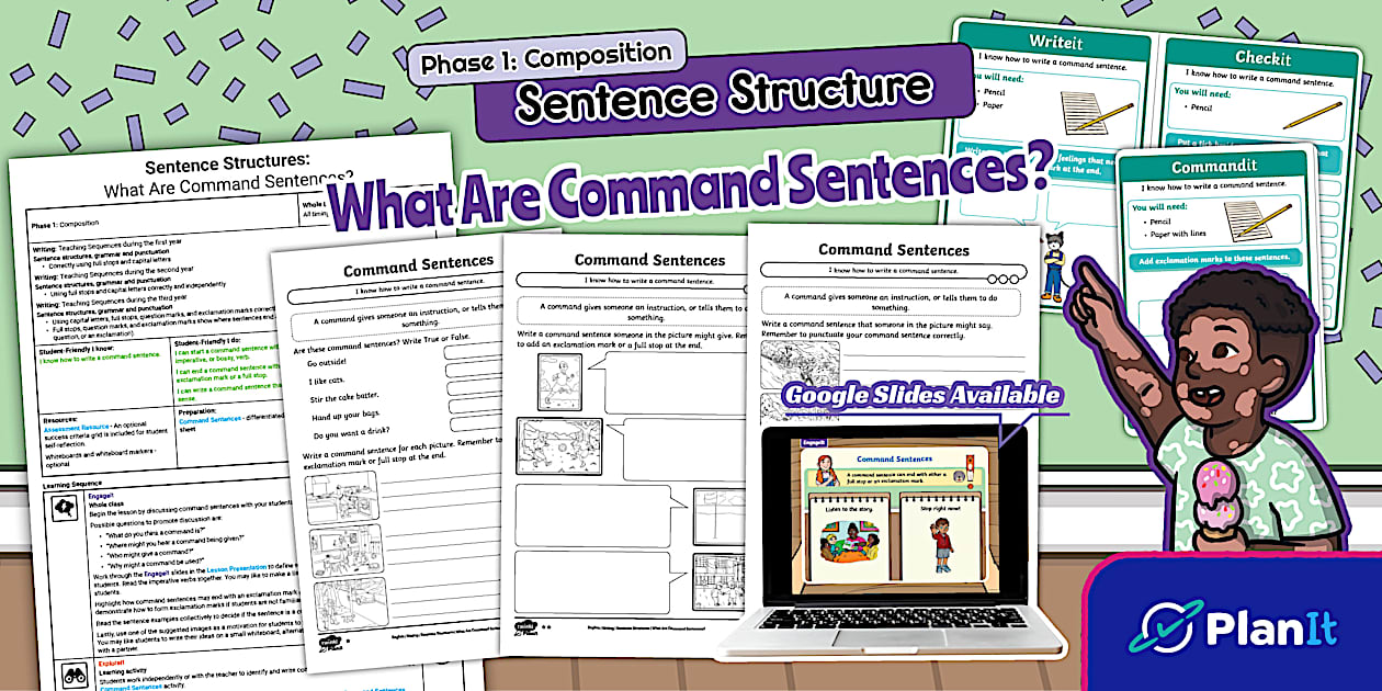 Phase 1 Sentence Structures: What Are Command Sentences?