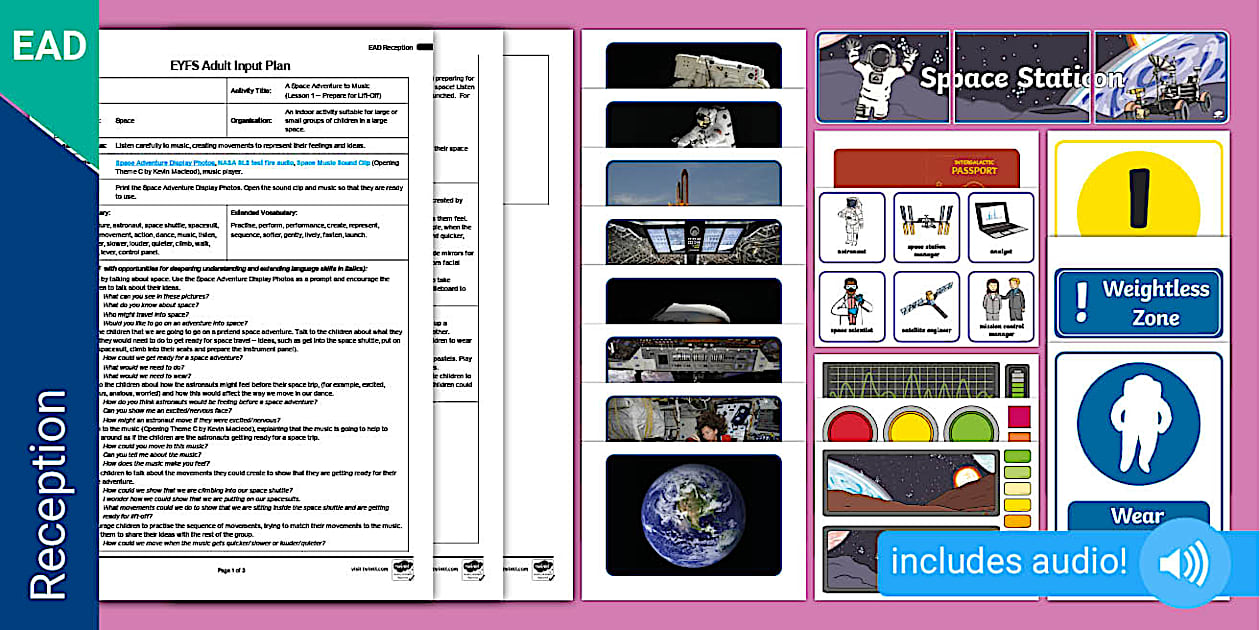 EYFS Music Space Adventure Prepare for Lift Off Plan & Pack