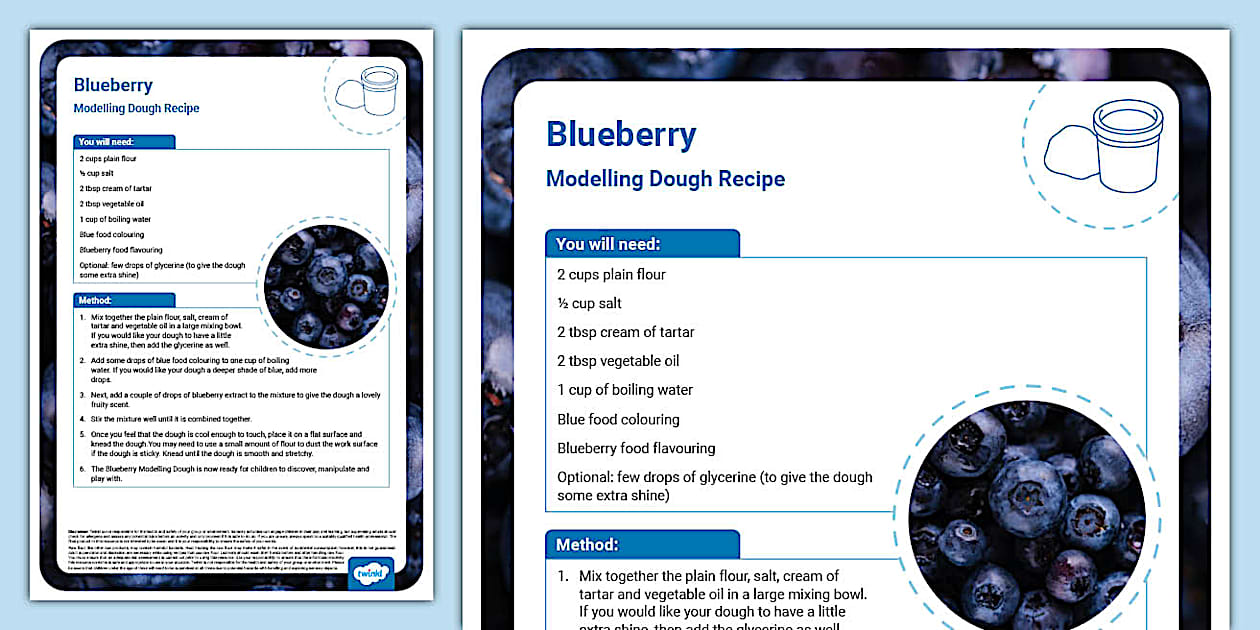 Blueberry Modelling Dough Recipe | Scented Dough | Twinkl