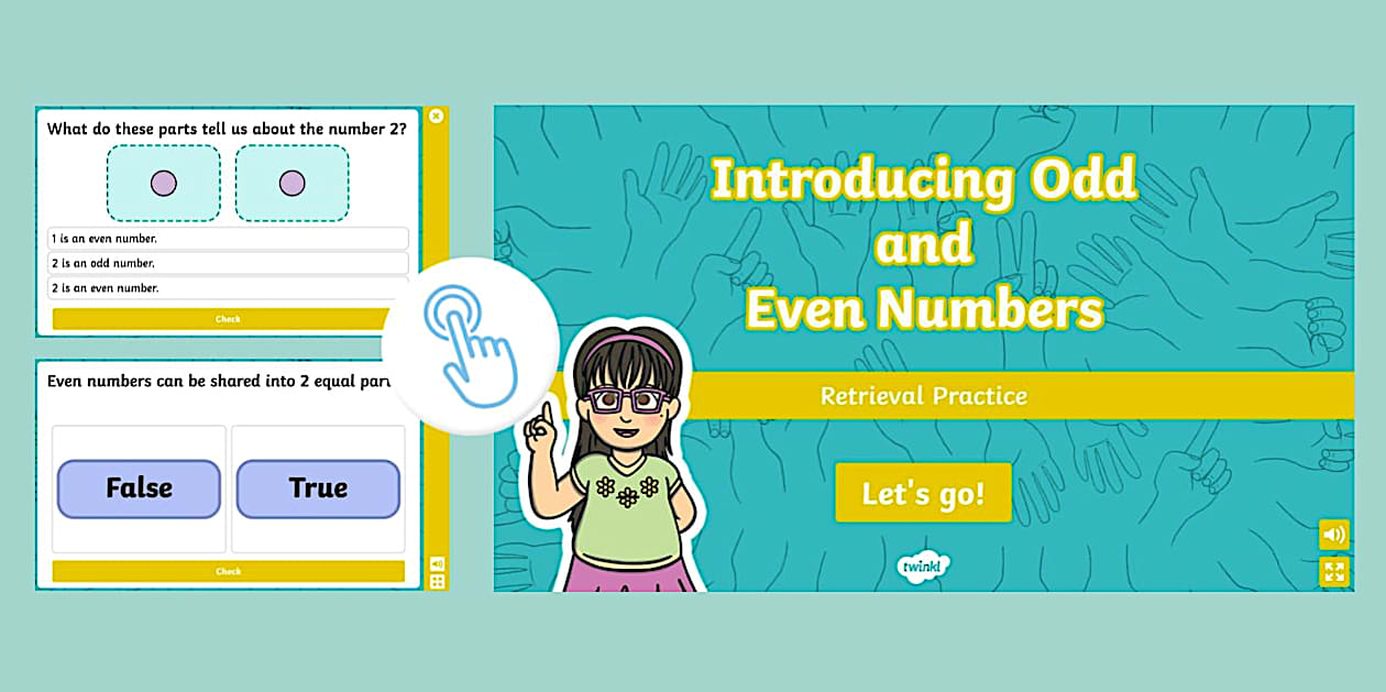 👉 Retrieval Practice: Introducing Odd and Even Numbers Maths Interactive Quiz